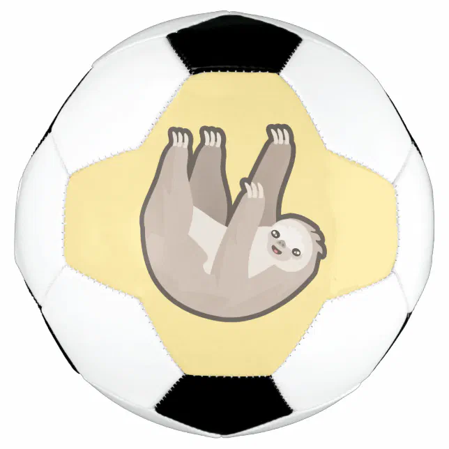 Kawaii Sloth Soccer Ball | Zazzle