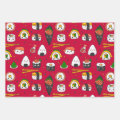 Kawaii Sushi Wrapping Paper Set of 3 | Zazzle