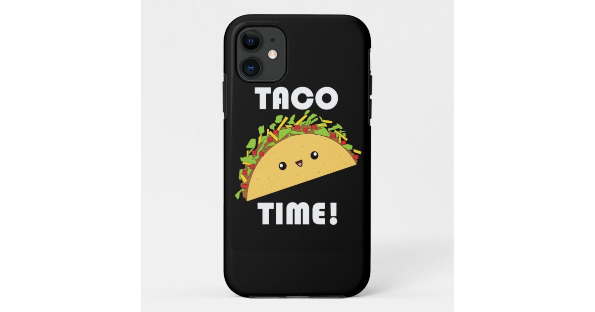 Kawaii Taco Time iPhone Case | Zazzle