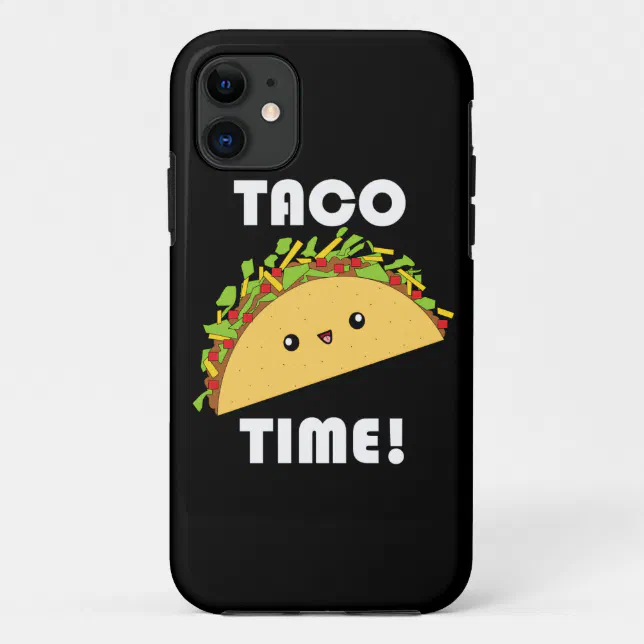 Kawaii Taco Time iPhone Case | Zazzle