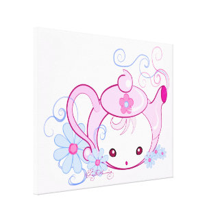 Kawaii Wrapped Canvas Prints | Zazzle