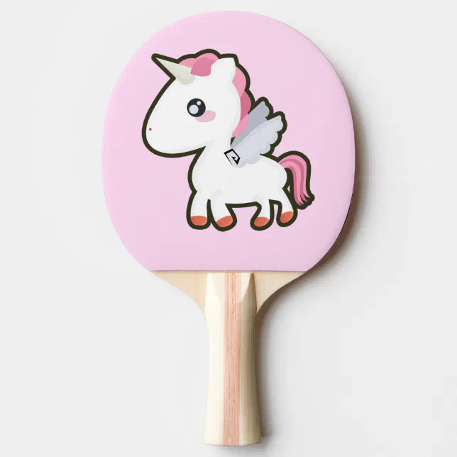Kawaii Unicorn Ping Pong Paddle | Zazzle