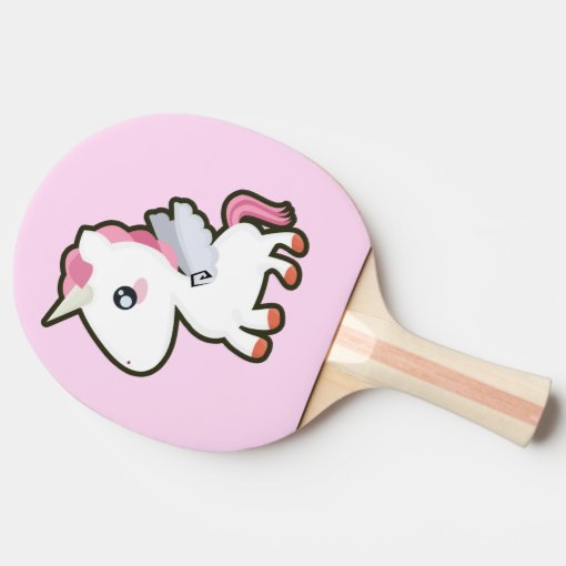 Kawaii Unicorn Ping Pong Paddle | Zazzle