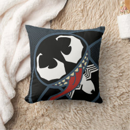 Kawaii Venom Tongue Lash Throw Pillow | Zazzle