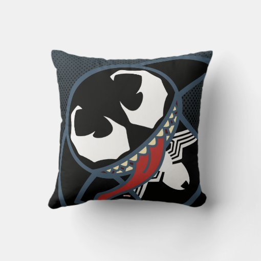 Kawaii Venom Tongue Lash Throw Pillow | Zazzle