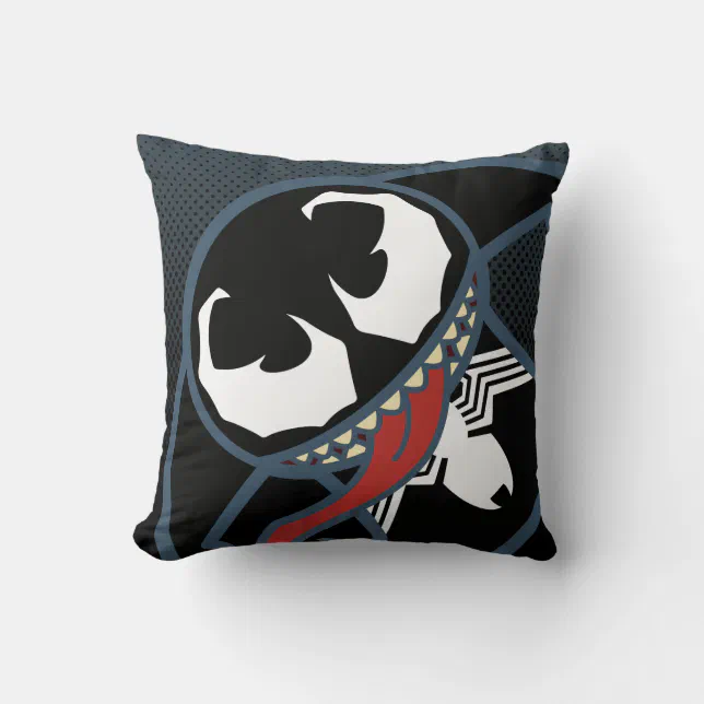 Kawaii Venom Tongue Lash Throw Pillow | Zazzle