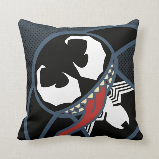 Kawaii Venom Tongue Lash Throw Pillow | Zazzle.com