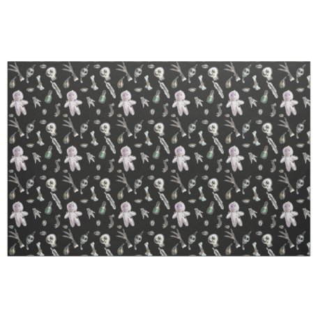 "Voodoo" Pattern Fabric | Zazzle