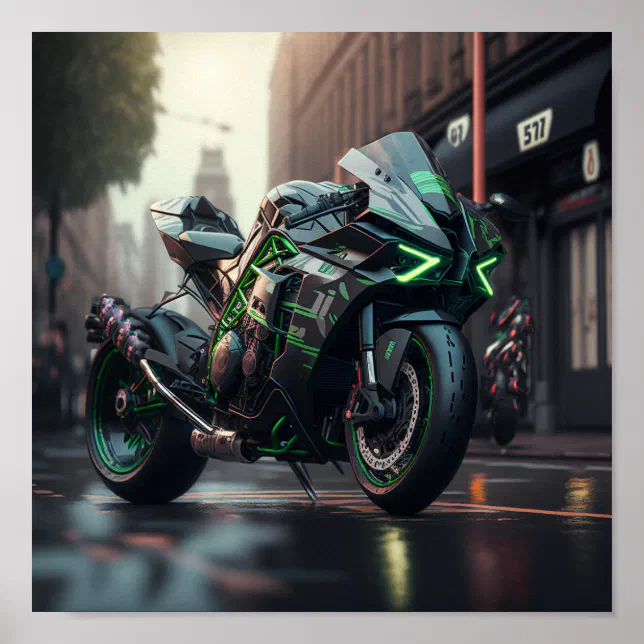 Kawasaki Ninja H2R Poster | Zazzle