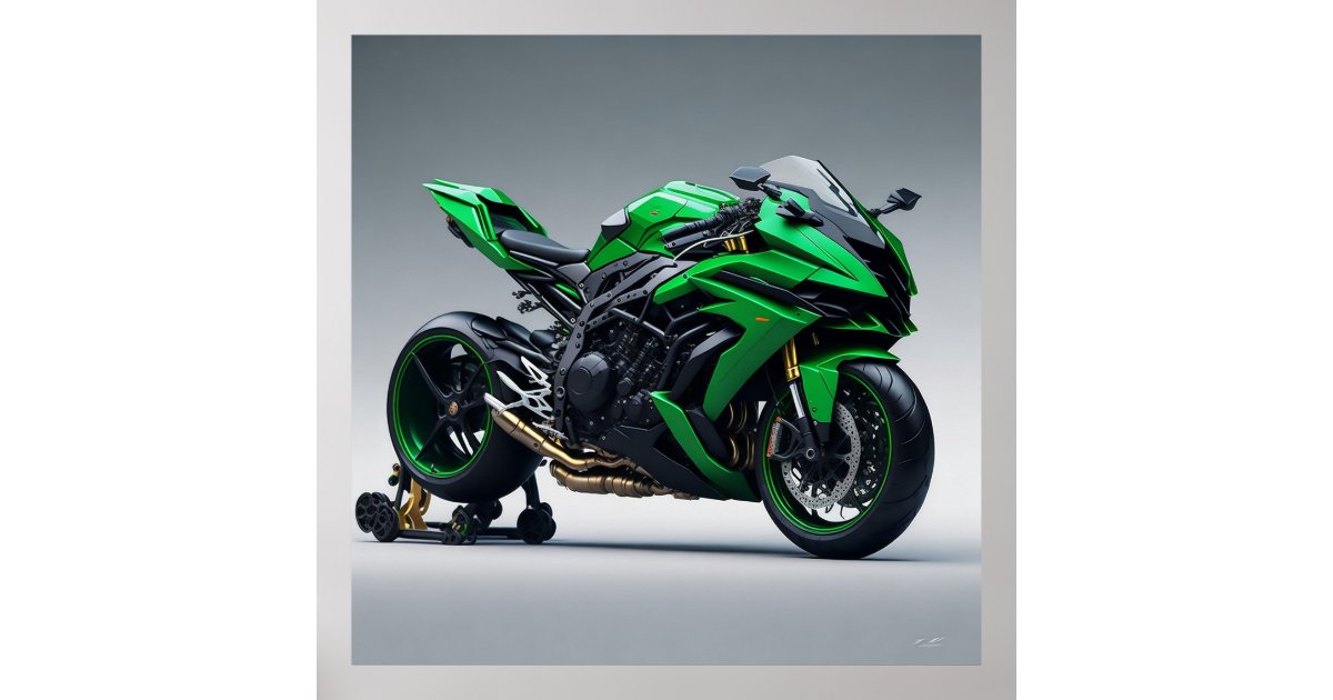 Kawasaki Ninja H2R Poster | Zazzle