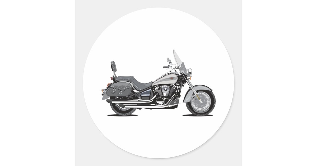 Kawasaki Vulcan Classic Round Sticker | Zazzle