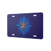 Kayak Compass Rose License Plate | Zazzle