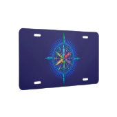 Kayak Compass Rose License Plate | Zazzle