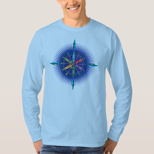 Kayak Compass Rose T-shirt | Zazzle.com