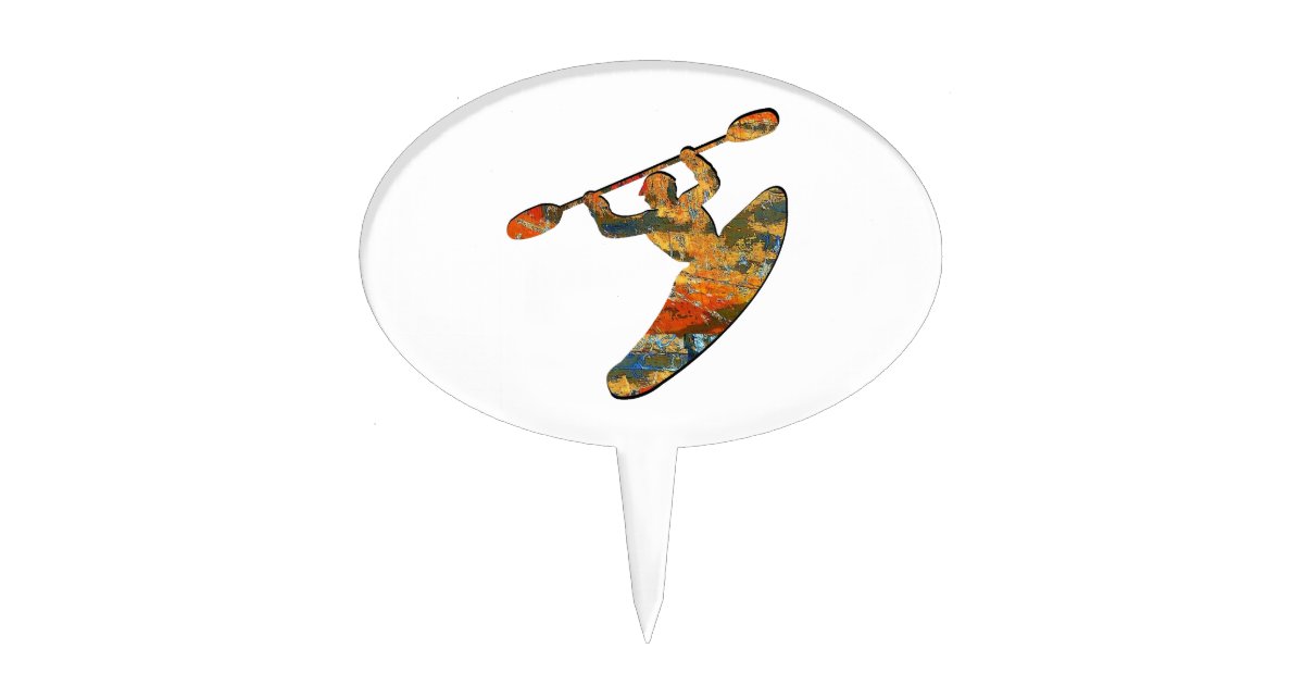 Kayak Country Cake Topper | Zazzle