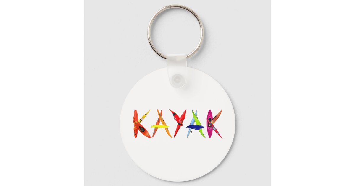 kayak Keychain | Zazzle