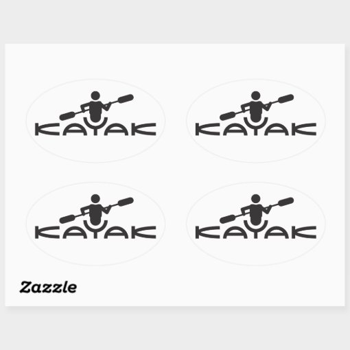 Kayak Logo Sticker | Zazzle