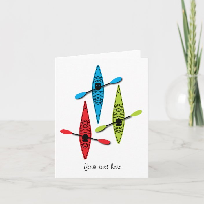 Kayak note cards | Zazzle.com