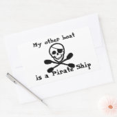 Kayak Paddle Pirate Ship Sticker | Zazzle