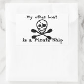 Kayak Paddle Pirate Ship Sticker | Zazzle