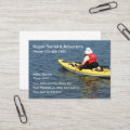 Kayak Rental & Outdoor Adventure Business Card | Zazzle