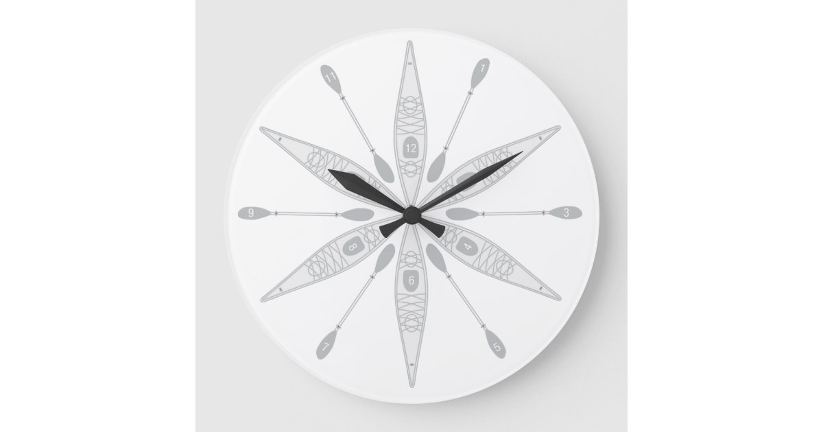 Kayak Time wall clock | Zazzle