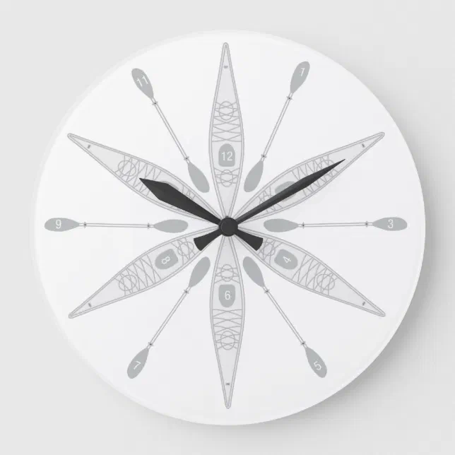Kayak Time wall clock | Zazzle