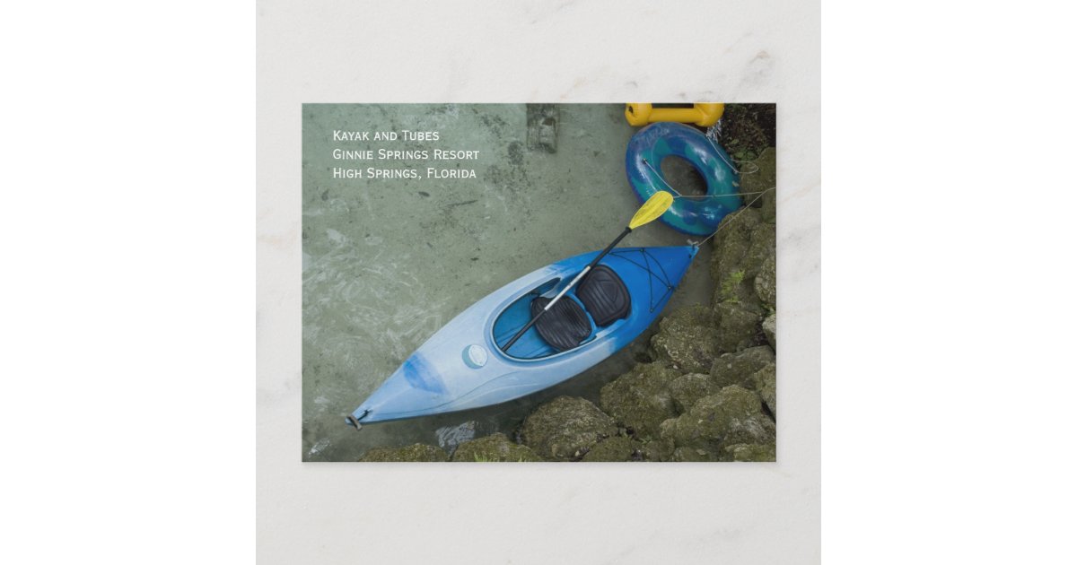 Kayak & Tubes Postcard | Zazzle