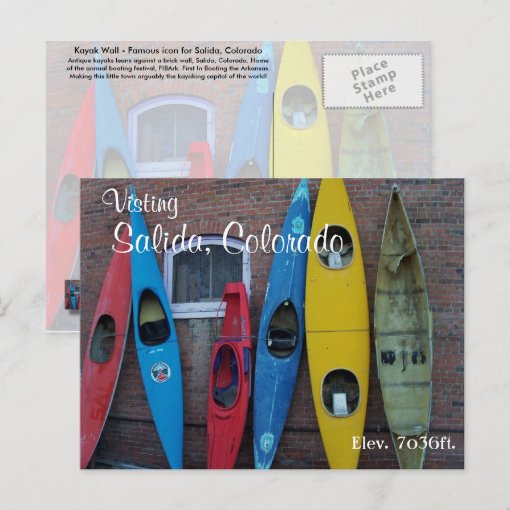 Kayak Wall II Postcard | Zazzle
