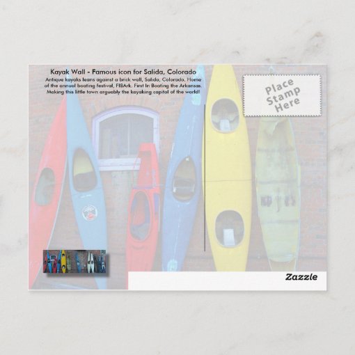 Kayak Wall II Postcard | Zazzle