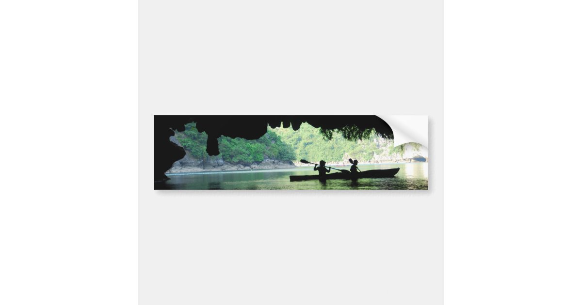 Kayaking Bumper Sticker | Zazzle