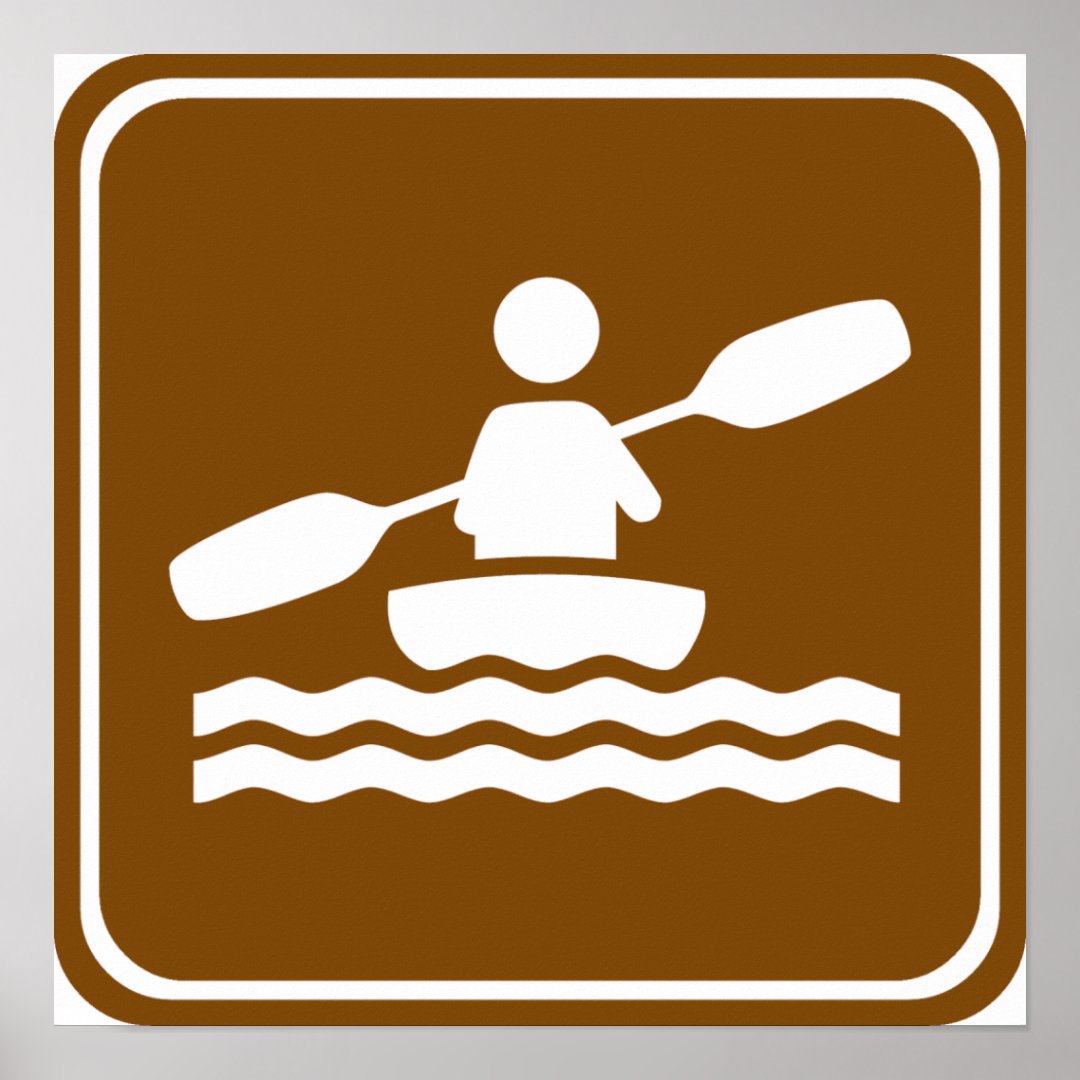 Kayaking Highway Sign | Zazzle