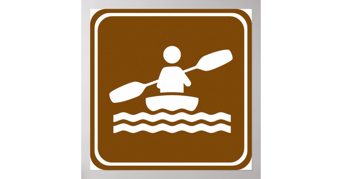Kayaking Highway Sign | Zazzle