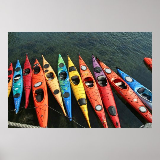 Kayaks poster | Zazzle.com