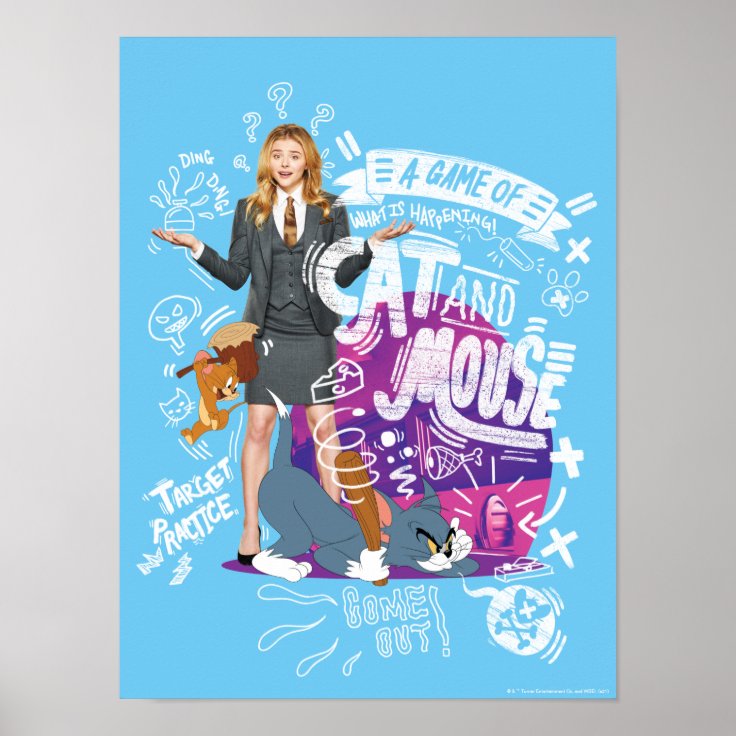 Kayla, Tom & Jerry - A Game of Cat And Mouse Poster | Zazzle