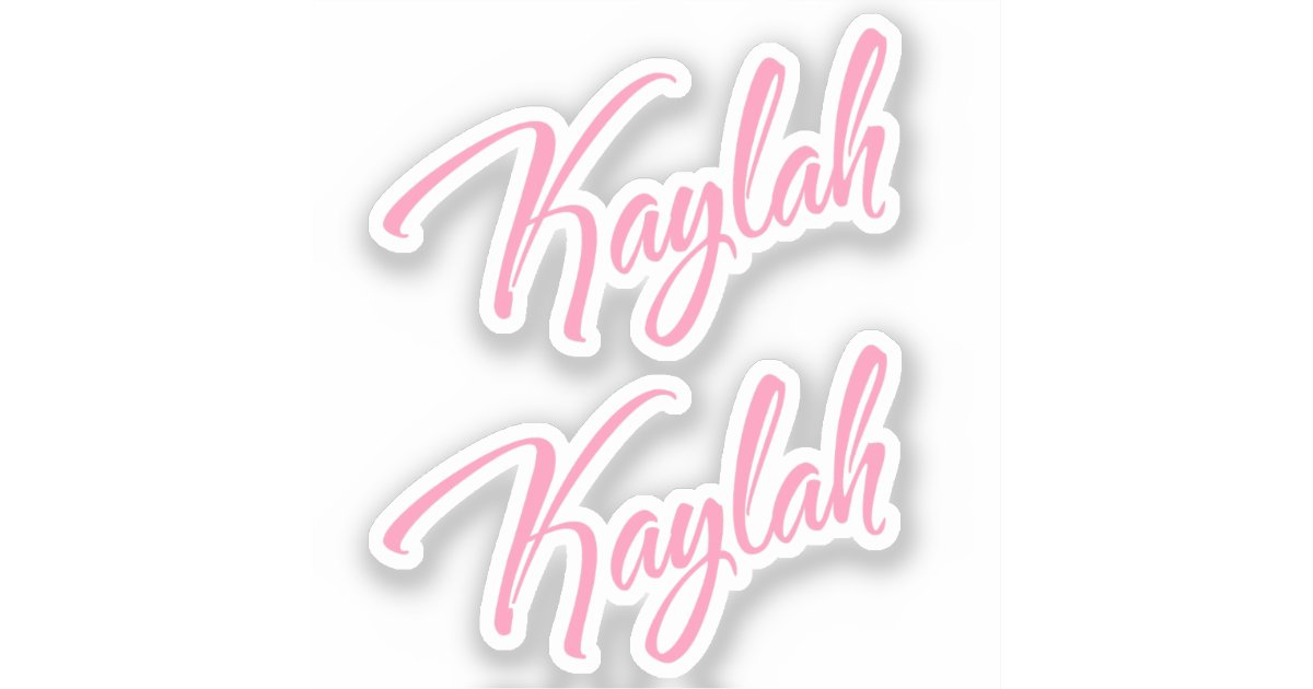 Kaylah x2 Vinyl Sticker | Zazzle