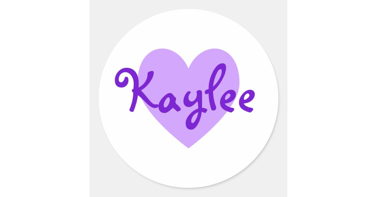 Kaylee in Purple Classic Round Sticker | Zazzle