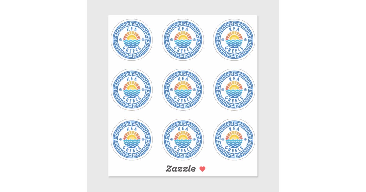 Kea Island, Greece Multiple Pack Sticker | Zazzle