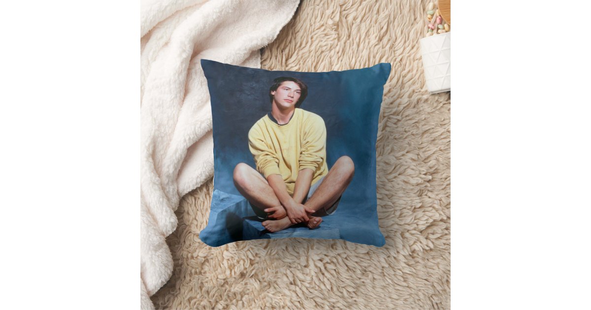 keanu reeves young throw pillow | Zazzle