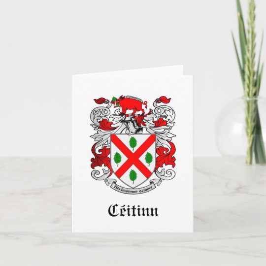 Keating Family Coat of Arms Notecards | Zazzle.com