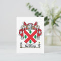 Keating Family Crest Postcard | Zazzle