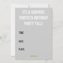 KEEP CALM 30th Birthday Party Invitation (Dark) | Zazzle