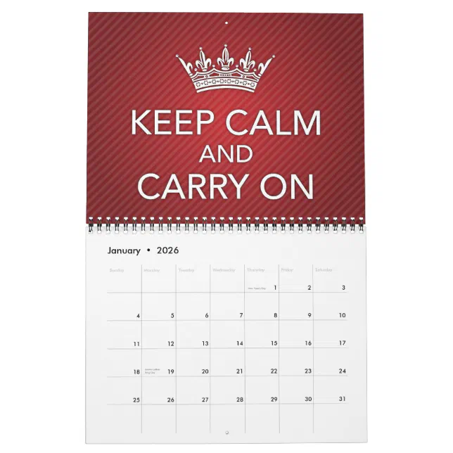 Keep Calm And... Calendar | Zazzle