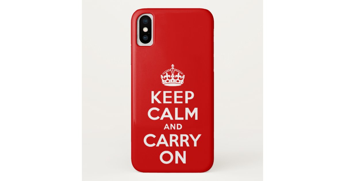 Keep Calm and Carry On Case-Mate iPhone Case | Zazzle