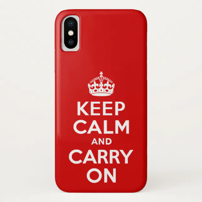 Keep Calm and Carry On Case-Mate iPhone Case | Zazzle