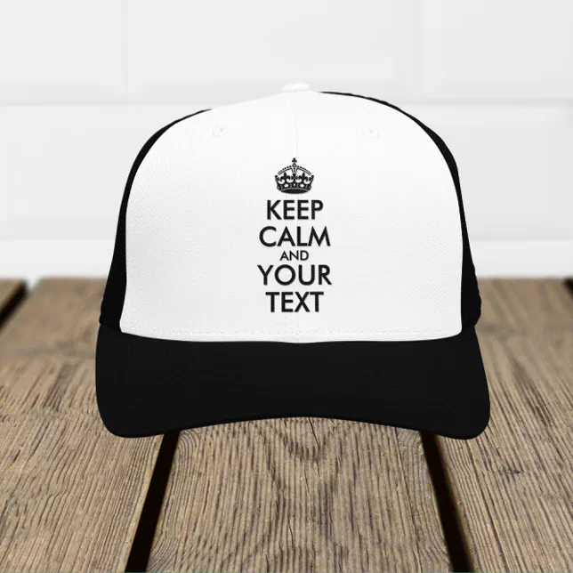 Keep Calm and Carry On - Create Your Own Trucker Hat | Zazzle