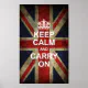 Keep Calm and Carry On - Grunge British Flag Poster | Zazzle