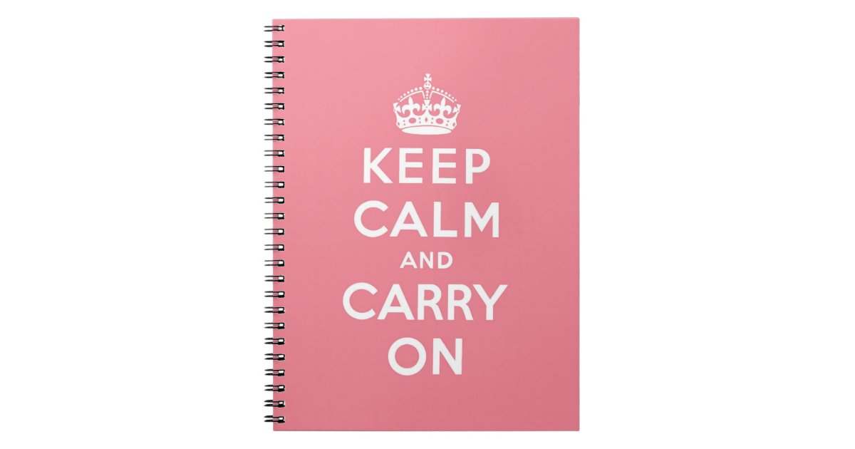 keep calm and carry on Original Notebook | Zazzle