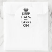Keep Calm and Carry On Sticker | Zazzle