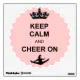 Keep Calm and Cheer on Wall Sticker | Zazzle
